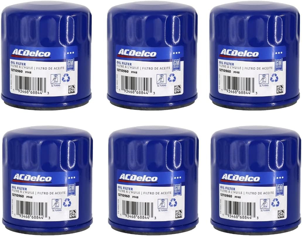 ACDelco PF48 Oil Filter GM Original Equipment 6 Pack - Walmart.com
