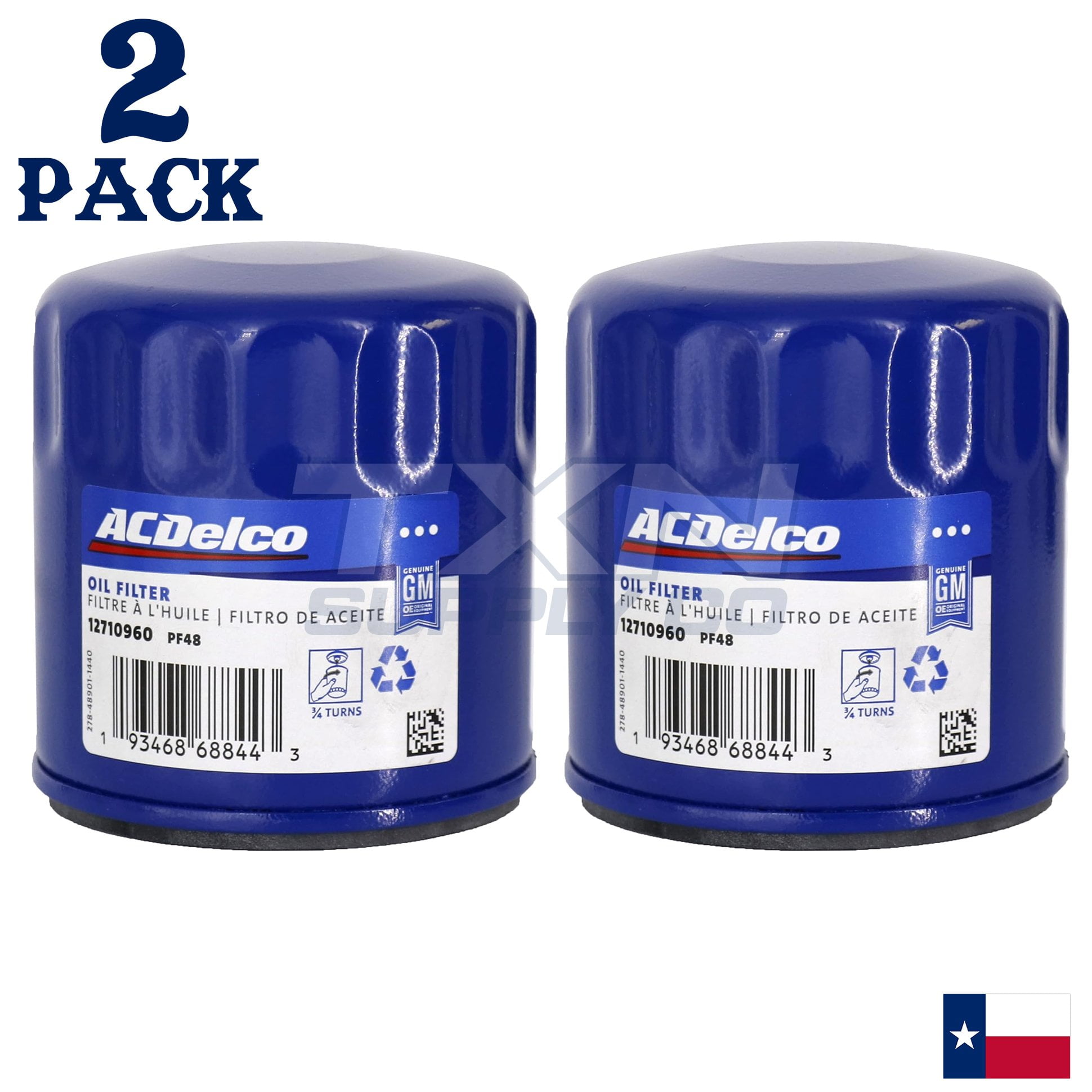 ACDelco OEM Professional Engine Oil Filter PF48E - 2 Pack Automotive ...