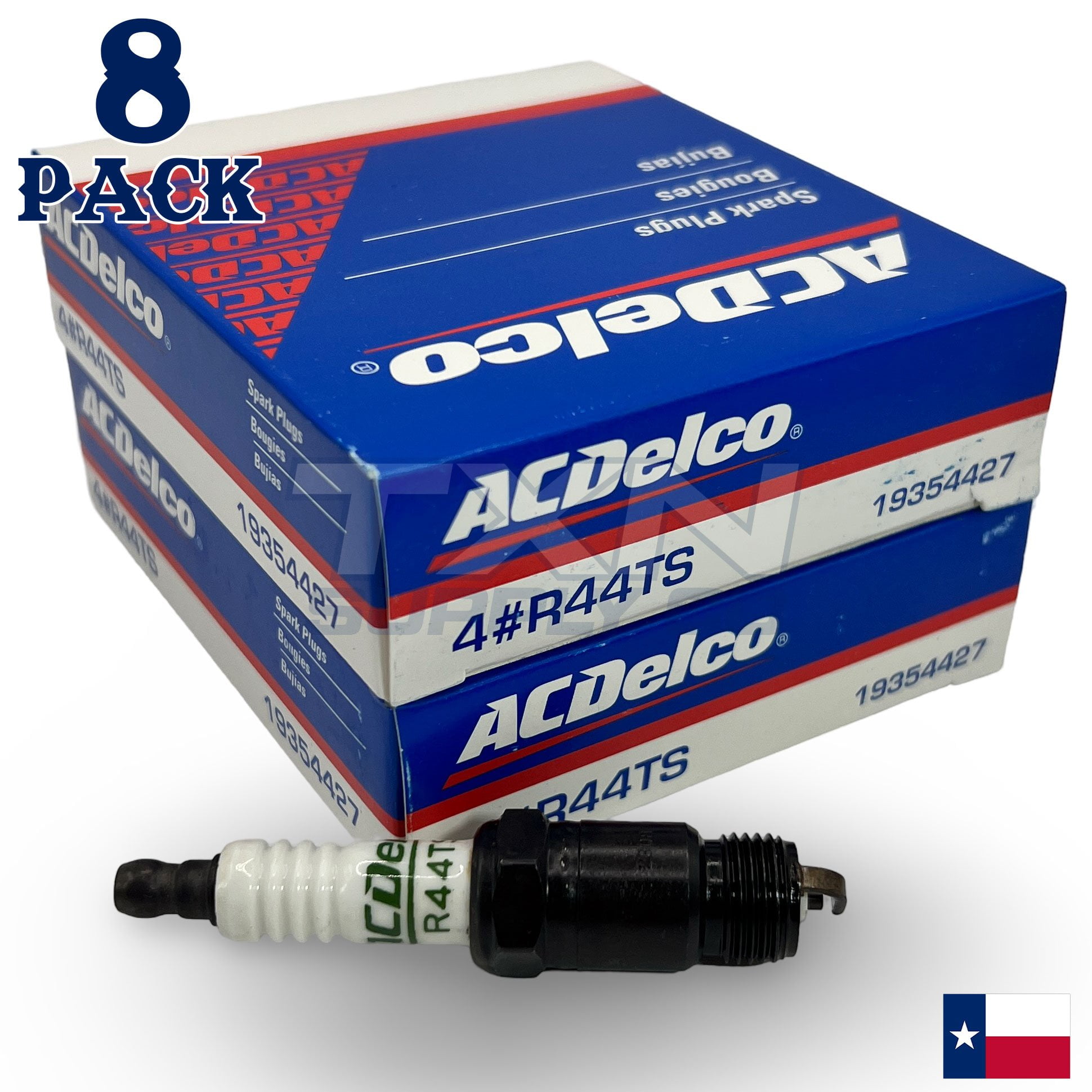 ACDelco R44TS High Performance Copper Spark Plug - 8-Pack for Cars ...