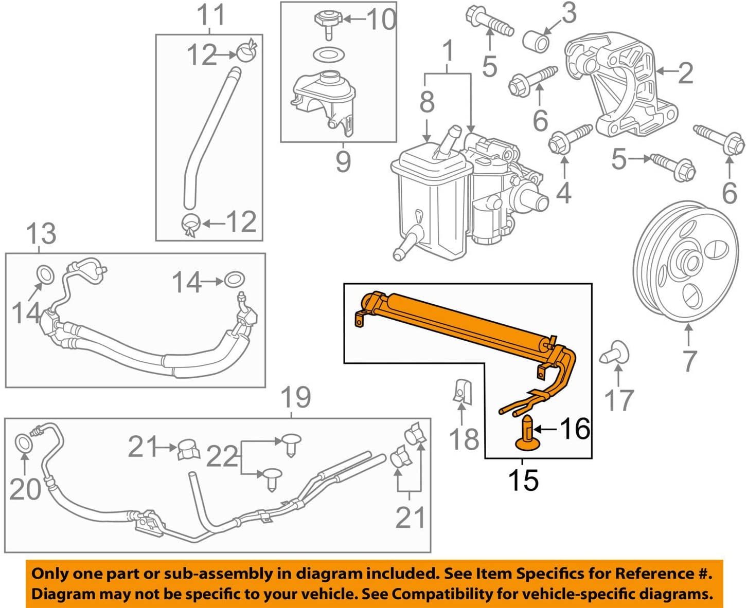 Free Shipping! GM Genuine Parts Power Steering Fluid Cooler Durable ...
