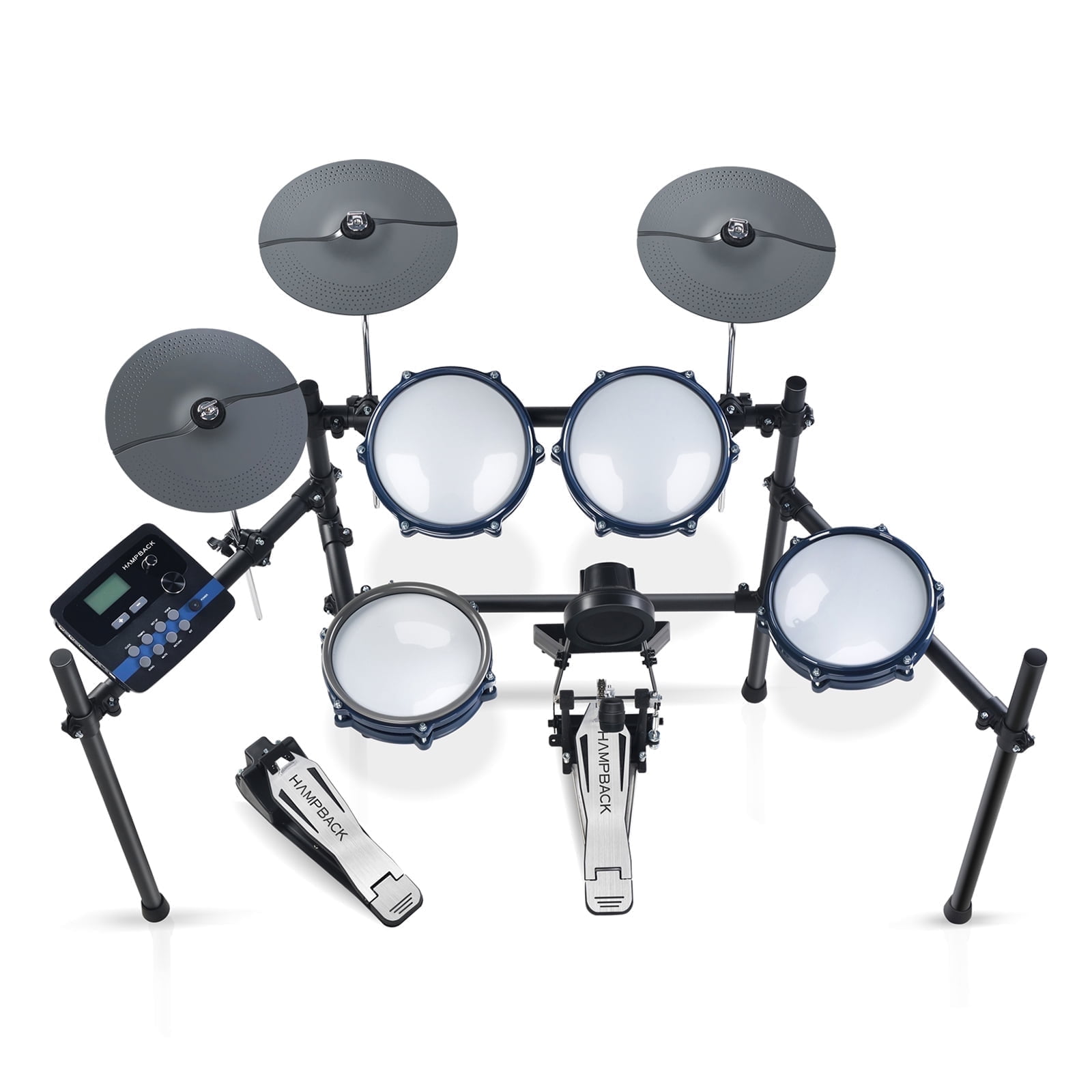 ACE-301 Electric Drum Sets for Adult, Quite Mesh Pads, Cymbals With ...