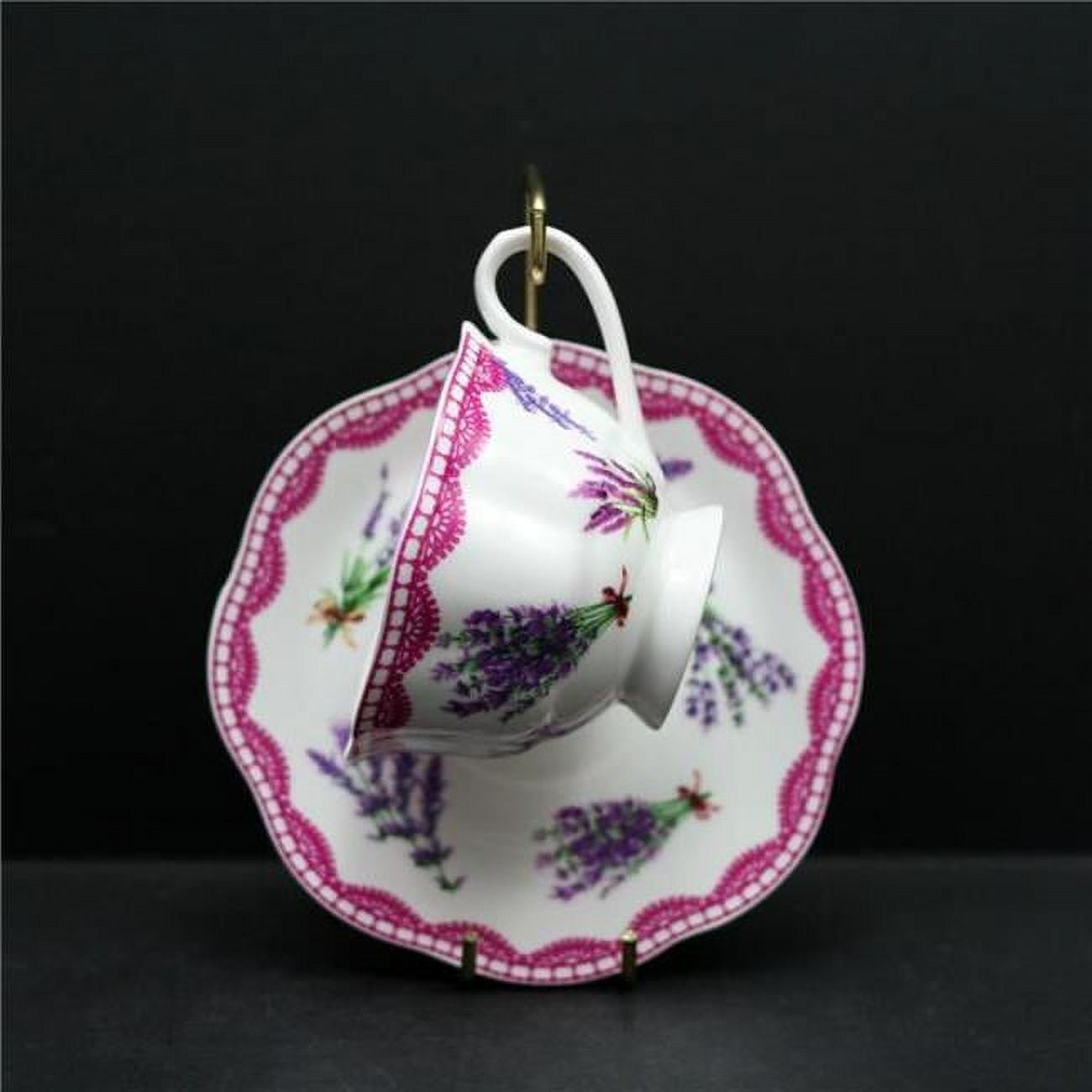 ACE AC-YT1421 Tea Cup & Saucer 220cc (Lavender) New Bone China, with a ...