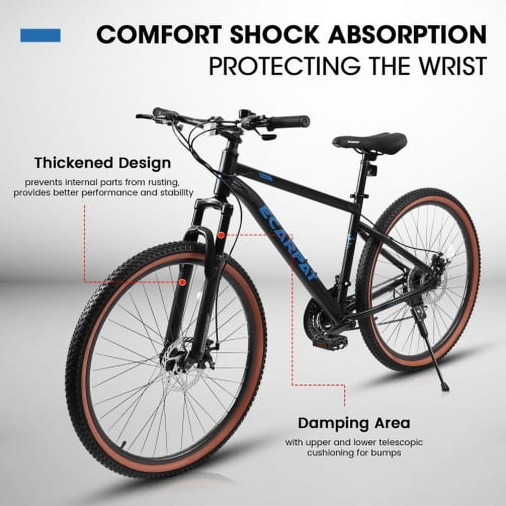 ACE-BIKE, 1-YEAR-WARRANTY,21 Speed 24 Inch Front Fork Shock Absorbing ...