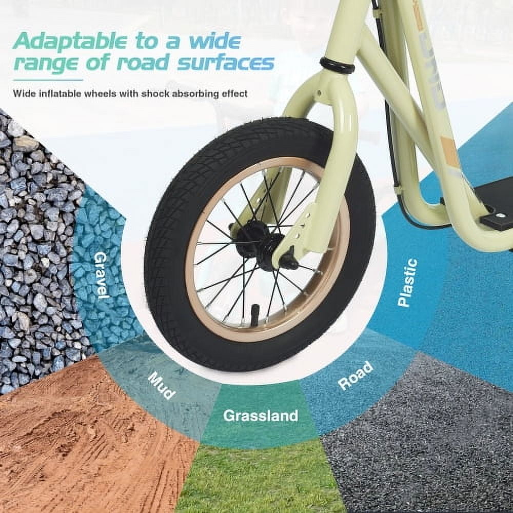 ACE-BIKE,1-YEAR-WARRANTY,Kick Scooter Youth Scooter for Kids(6-12 Years) with Adjustable ...