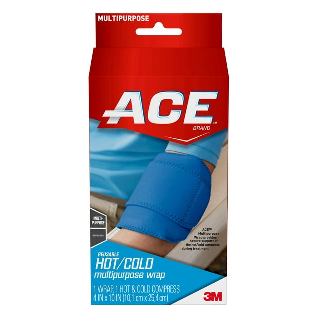 ACE Brand Cold/Hot Compress Multi Purpose Wrap, Blue, 1/Pack HSA/FSA ...
