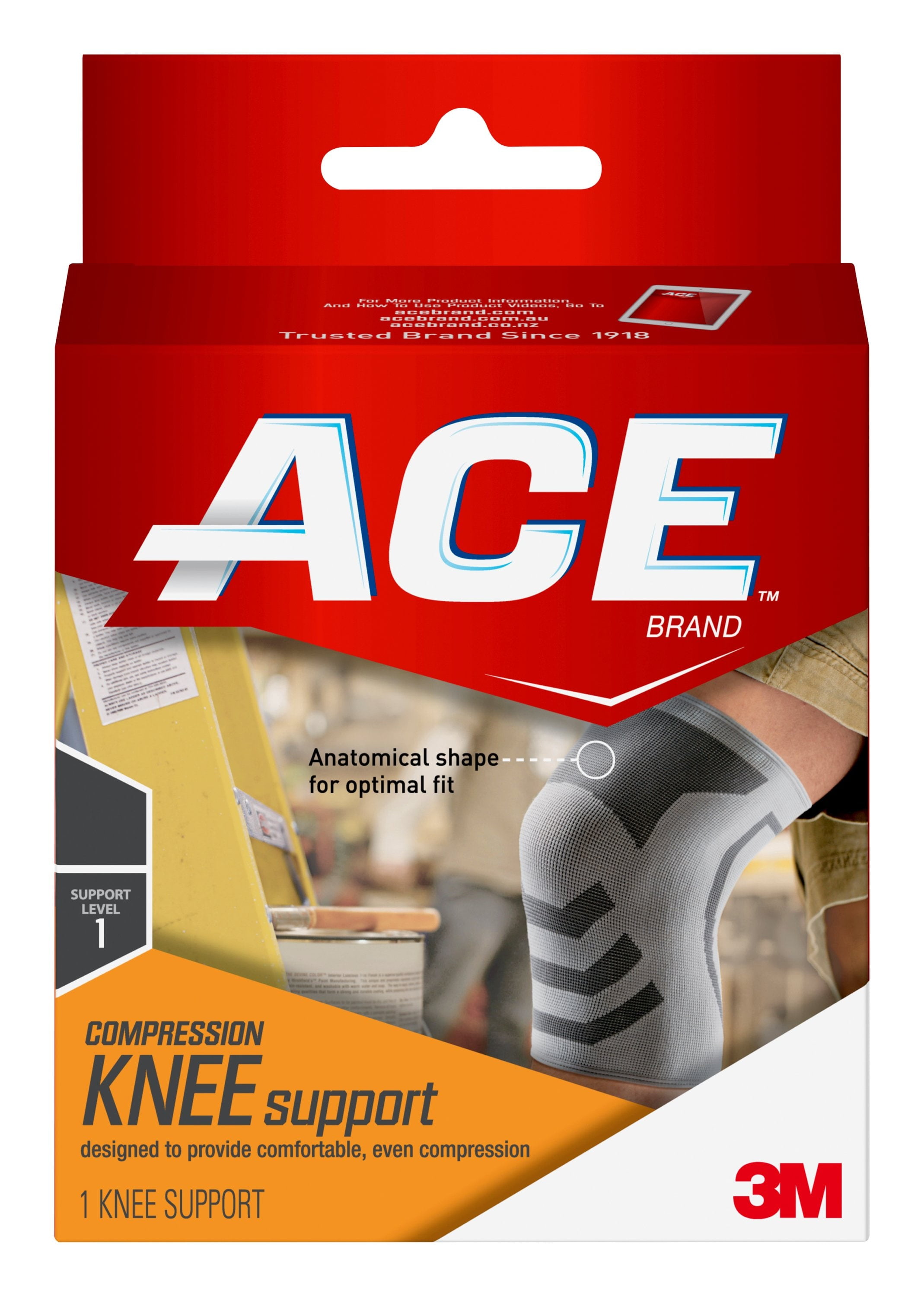ACE Brand Compression Knee Support S/M, Comfortable Brace HSA/FSA ...