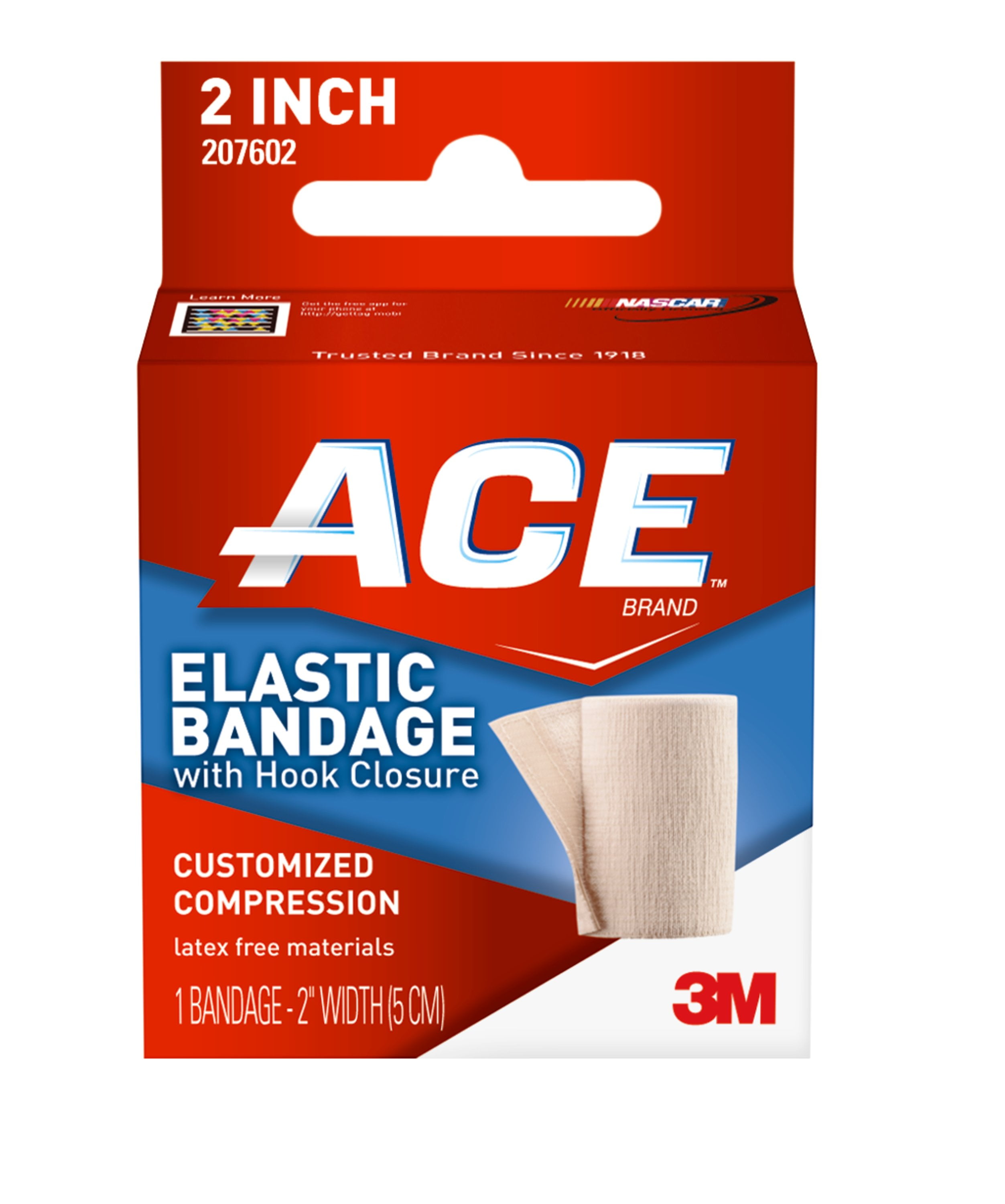 ACE™ Brand Elastic Bandage with Hook Closure – 2”, One Size Fits Most ...