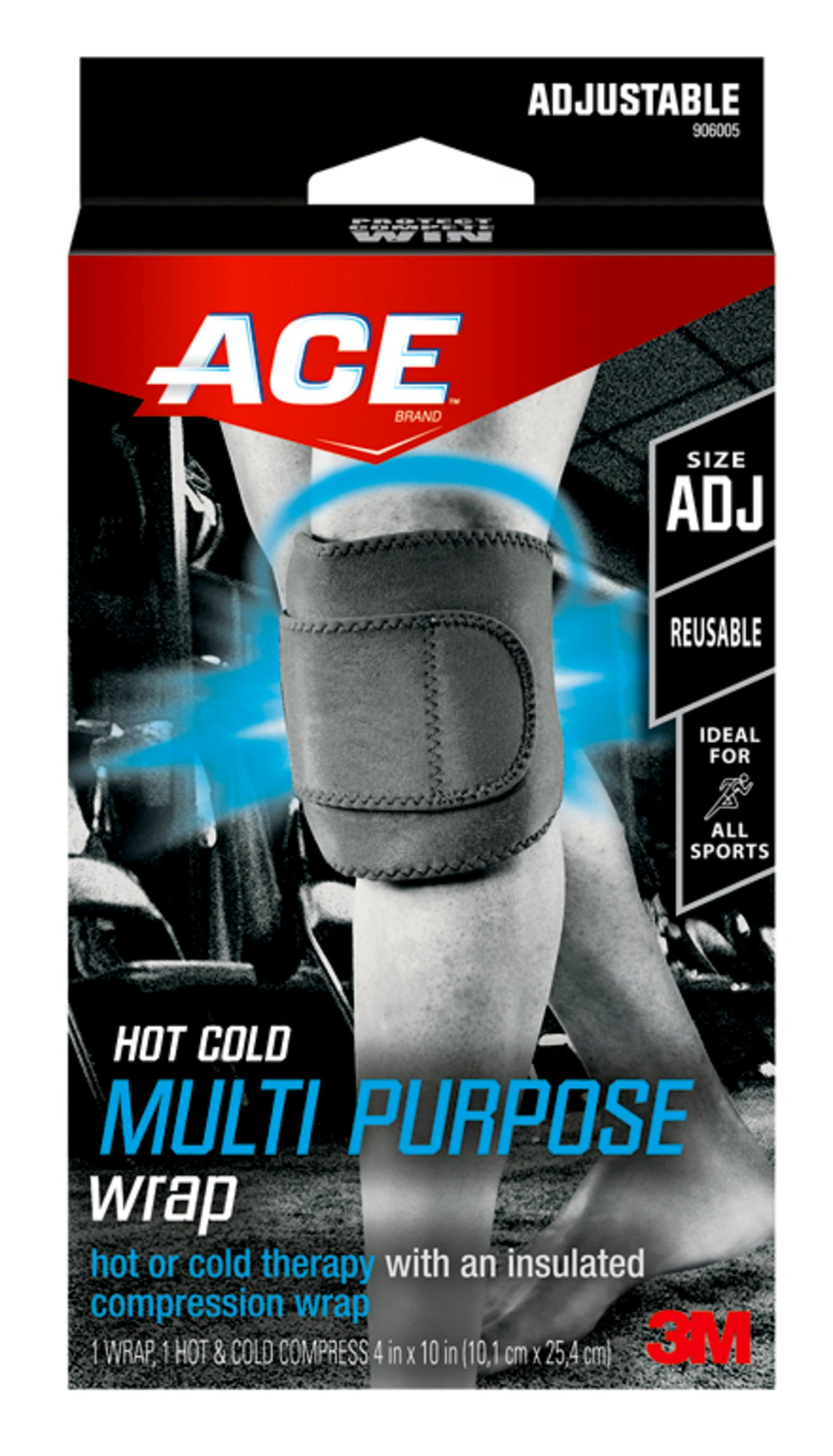 3M ACE Hot Cold Compression Multi Purpose Wrap, Adjustable - Walmart.com