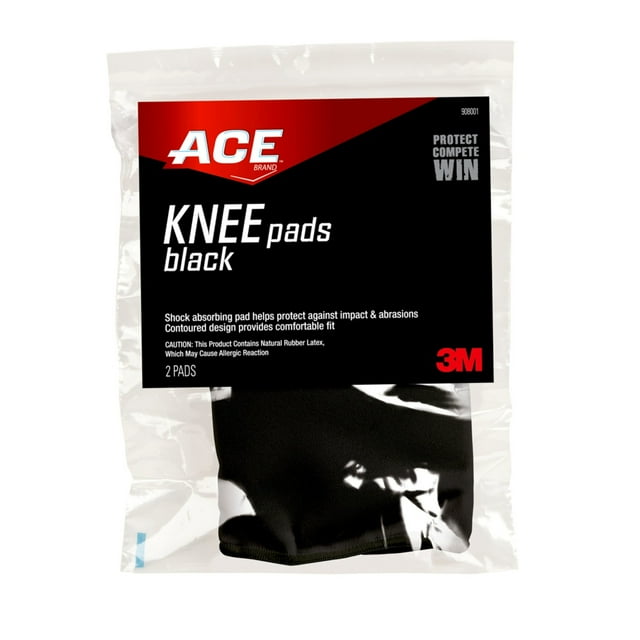 ACE™ Brand Knee Pads, One Size Fits Most, Black, 1/Pack - Walmart.com