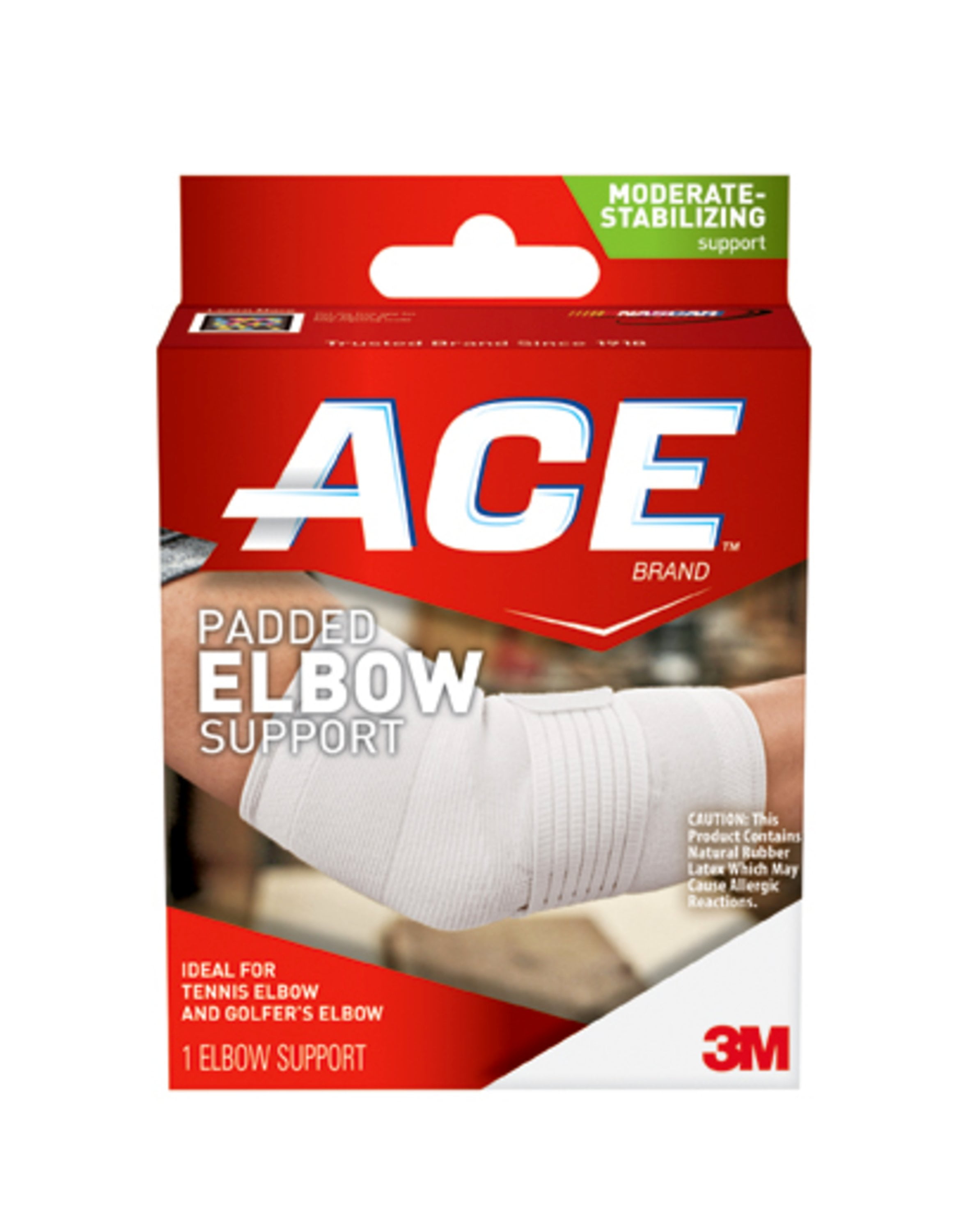 ACE Brand Padded Elbow Support, Large, Breathable HSA/FSA Eligible ...