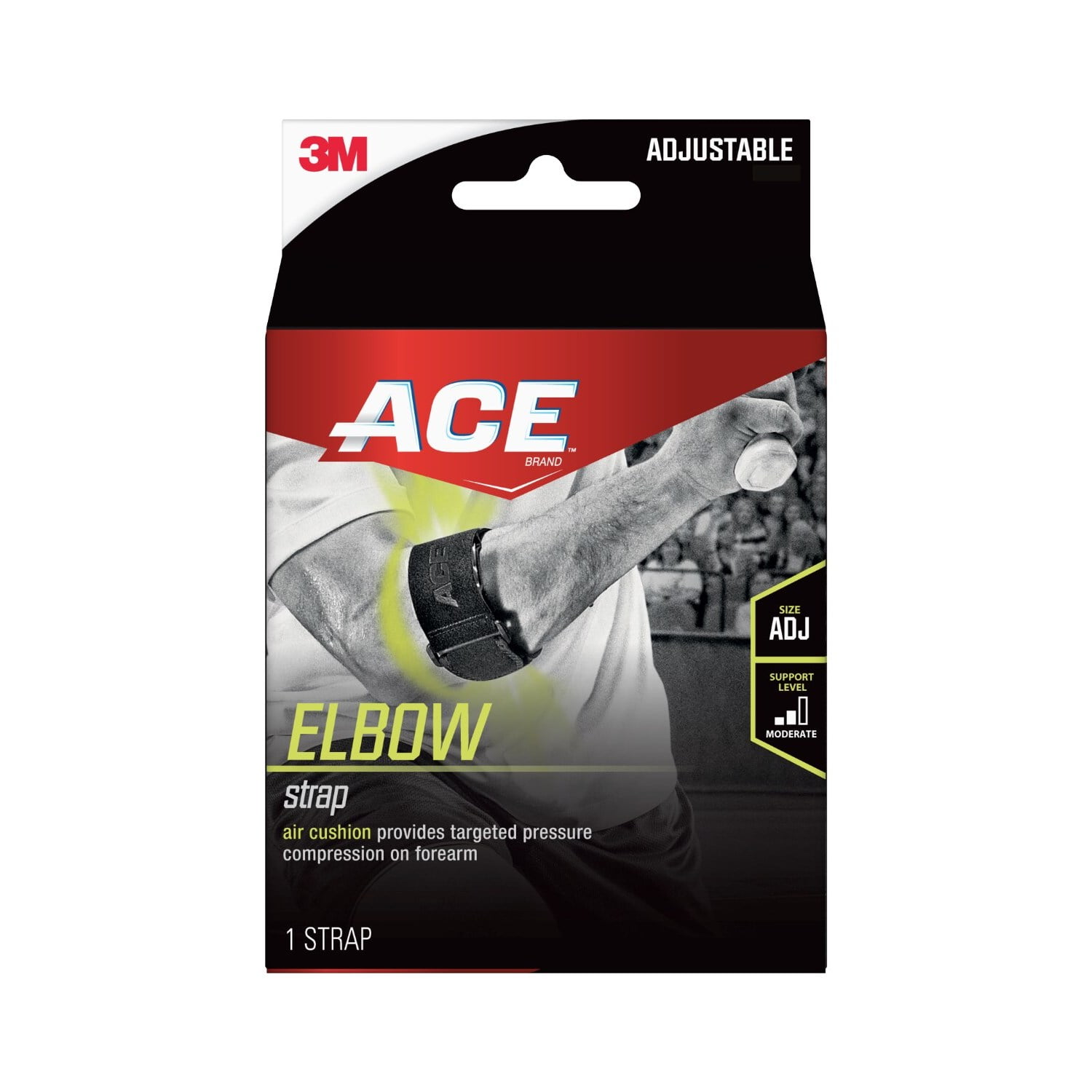 ACE Brand Tennis Elbow Support Strap, Forearm Compression, One Size ...