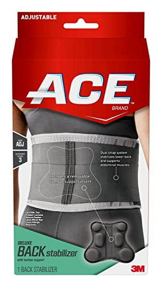 ACE Deluxe Back Stabilizer, with Lumbar Support, Back Brace, Doctor ...