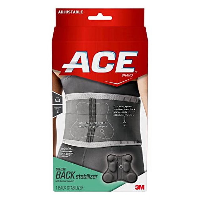 ACE Deluxe Back Stabilizer, with Lumbar Support, Back Brace, Doctor ...