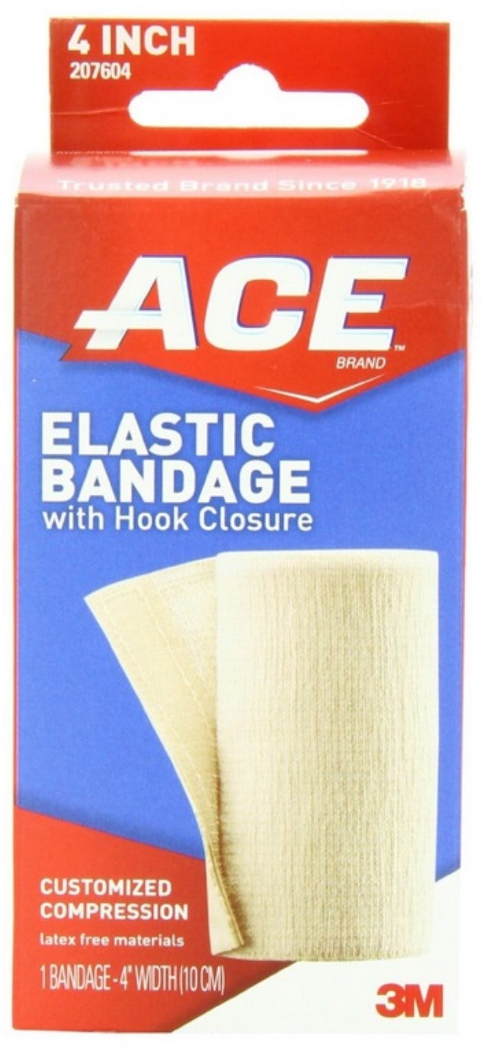 ACE Elastic Bandage with Hook Closure, 4 Inches 1 ea (Pack of 2 ...