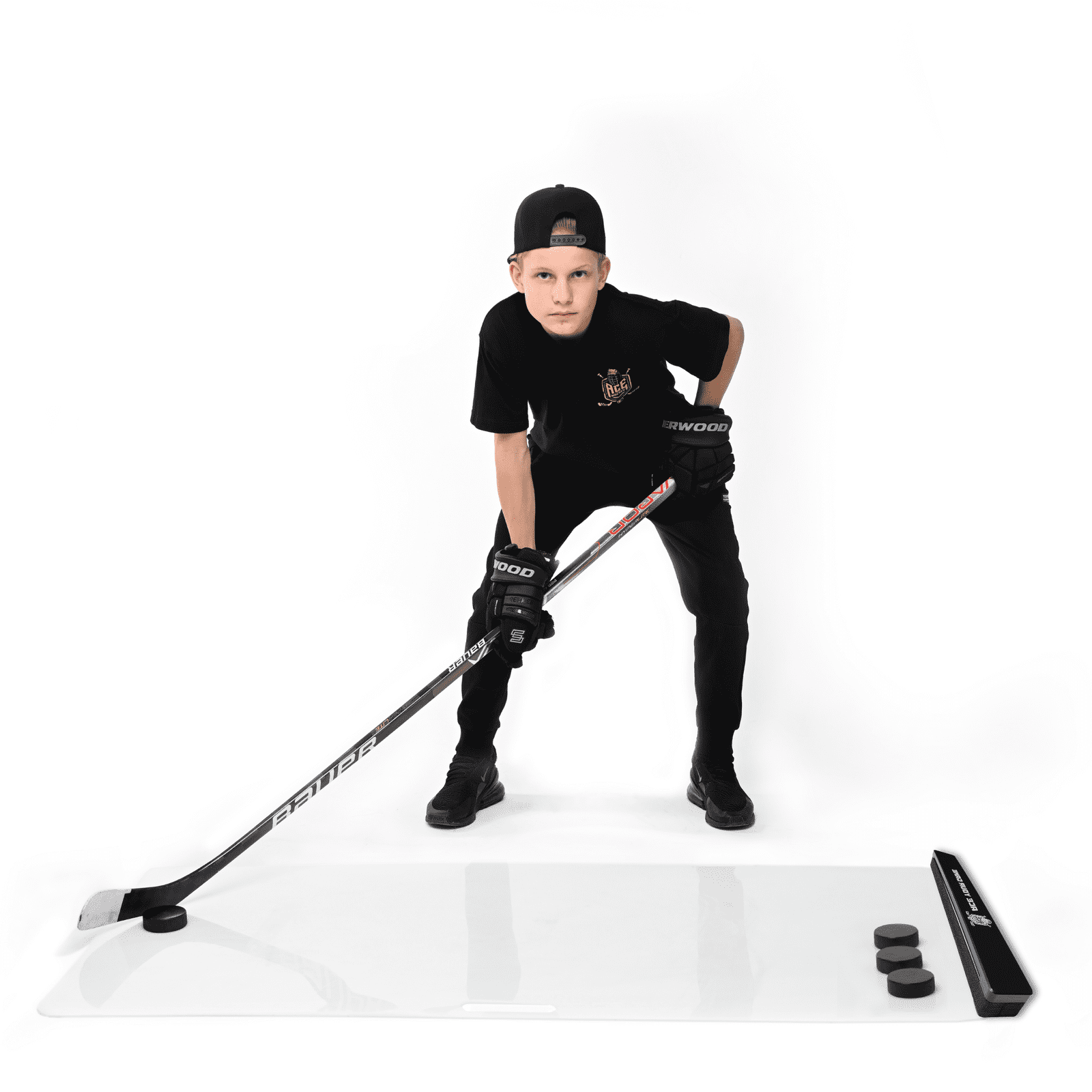 ACE HOCKEY SHOOTING PAD 30" x 60" WITH RAPID REBOUNDER - 12.5 sqft ...