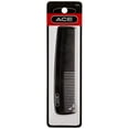 ACE Fine Tooth 5-Inch Pocket Hair Comb, Black, Precision-Engineered for ...