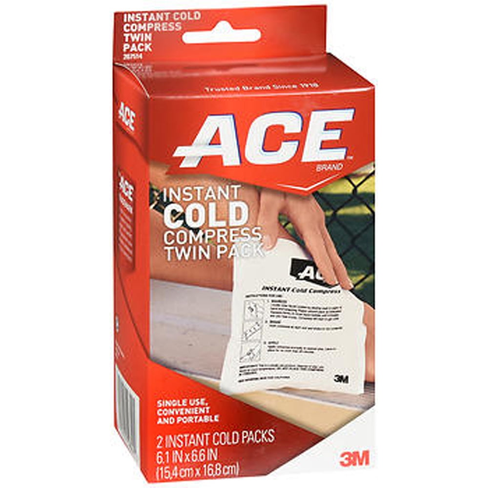 ACE Instant Cold Compress, Twin Pack HSA/FSA Eligible - Walmart.com