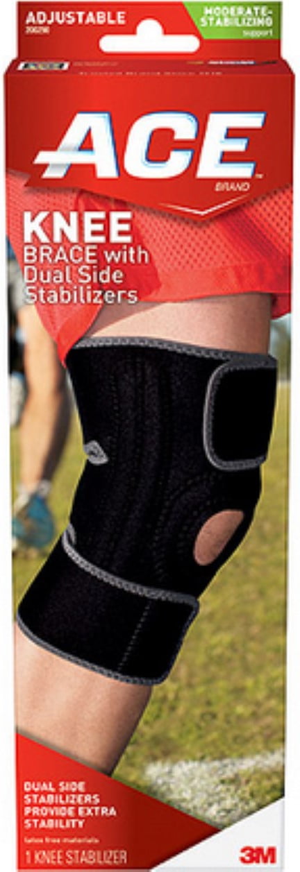 ACE Adjustable Knee Stabilizer with Dual Side Stabilizers, Breathable ...