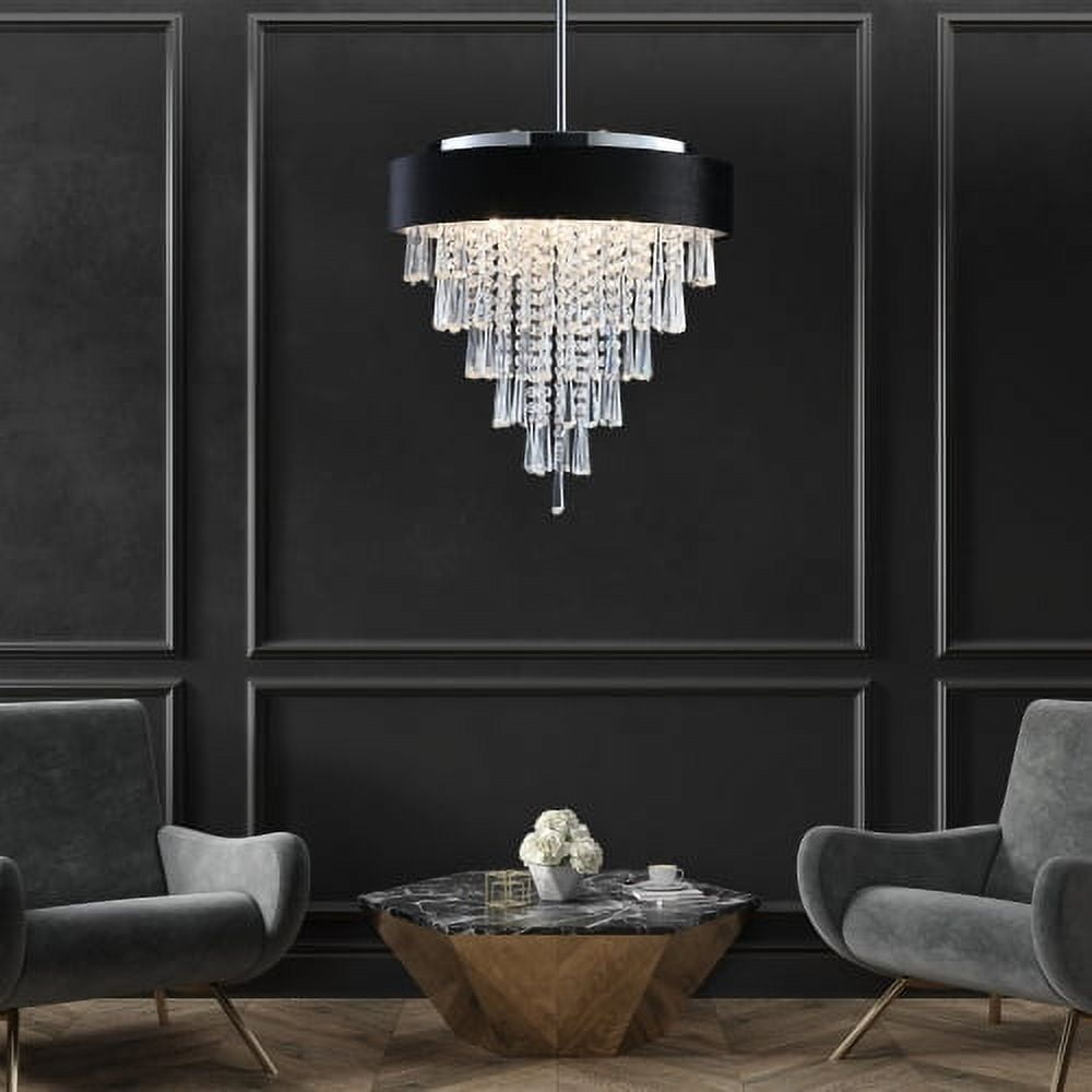 ACE-LIGHTS,17.9 Inch Modern Crystal Chandelier,Round Cristal Lamp ...