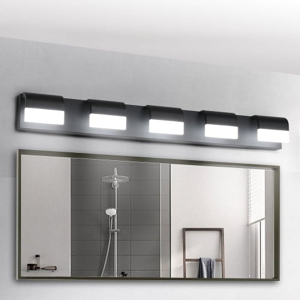ACE-LIGHTS,5-Light Modern Bathroom LED Vanity Light With Acrylic ...