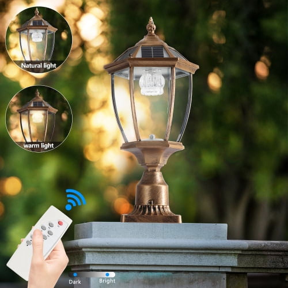 ACE-LIGHTS,Landscape Solar Lamp With Remote Control & Dimmable LED of 2 ...