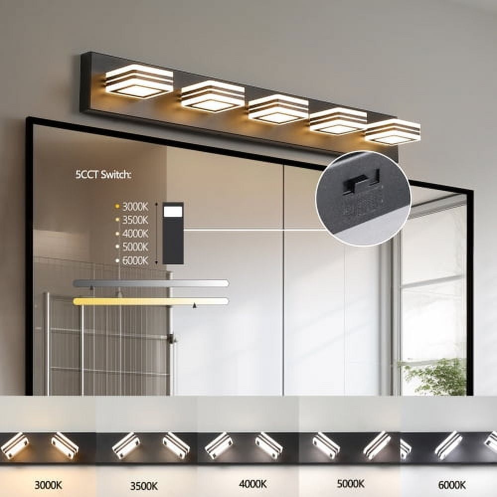 ACE-LIGHTS,Modern 5-Light(5 Colors Temp.) Rotatable & Dimmable LED ...