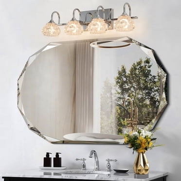ACE-LIGHTS,Retro 3-Light Bathroom Vanity Light Fixture with Crystal ...