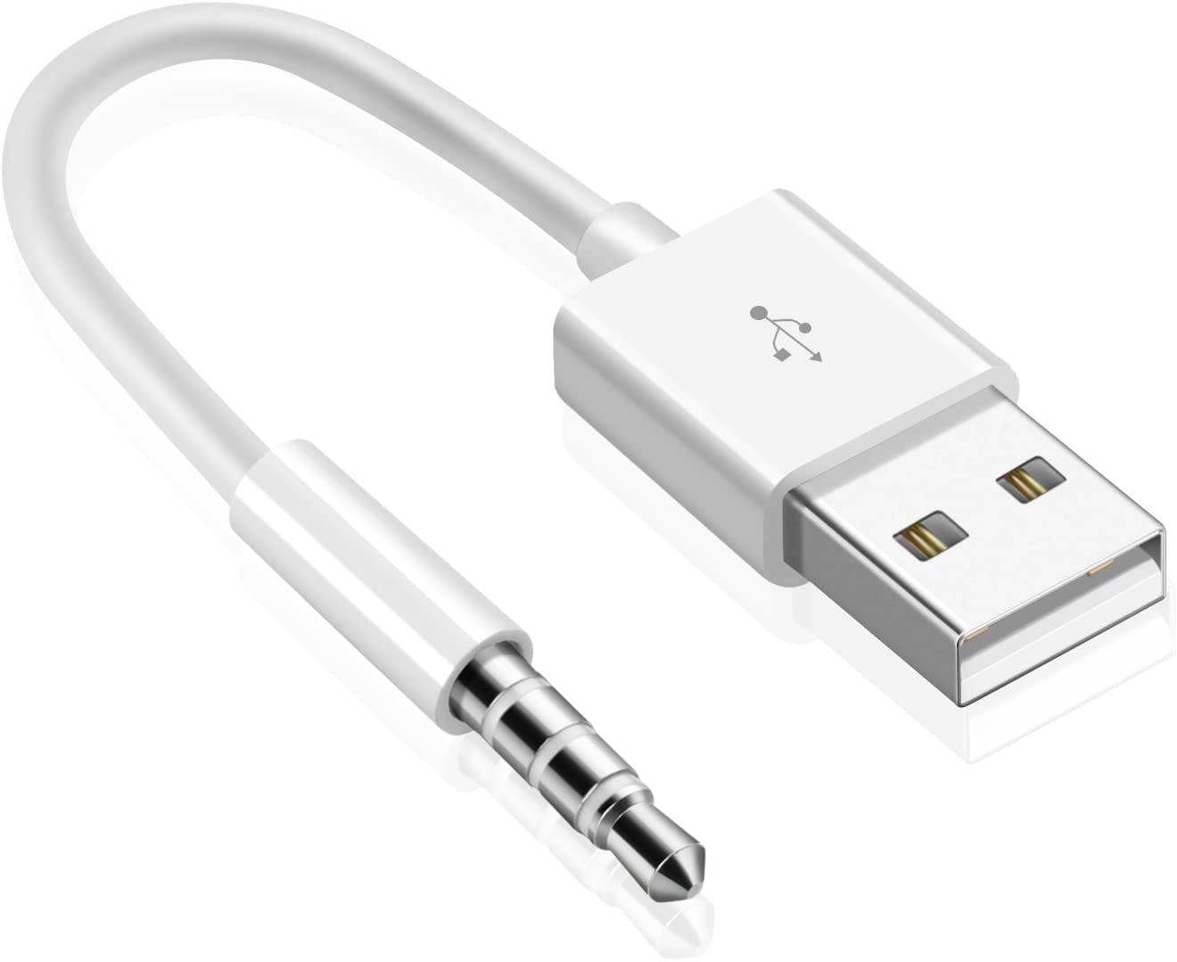 ACE Mini 3.5mm Jack to USB Cable for iPod shuffle 2nd/3rd/4th (White ...