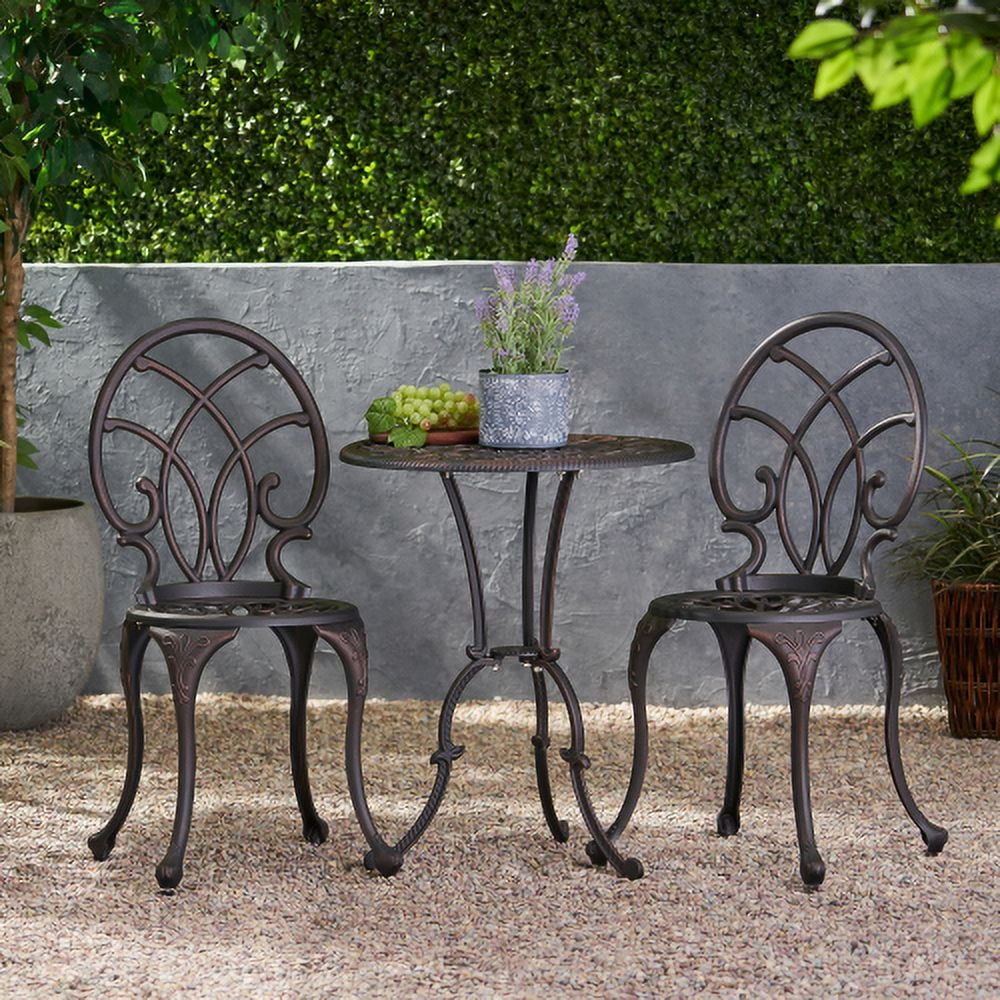 ACE-PATIO, 3 PCS, CHARLESTON Cast Bistro Set, 2 Chairs & 1 Table, for ...