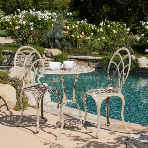 ACE-PATIO, 3 PCS, CHARLESTON Cast Bistro Set, 2 Chairs & 1 Table, for ...