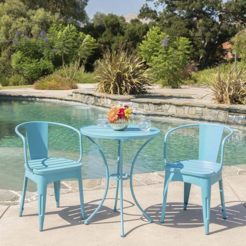 ACE-PATIO, 3 PCS COLMAR Bistro Set, KD METAL SET, 2 Chairs & 1 Table ...