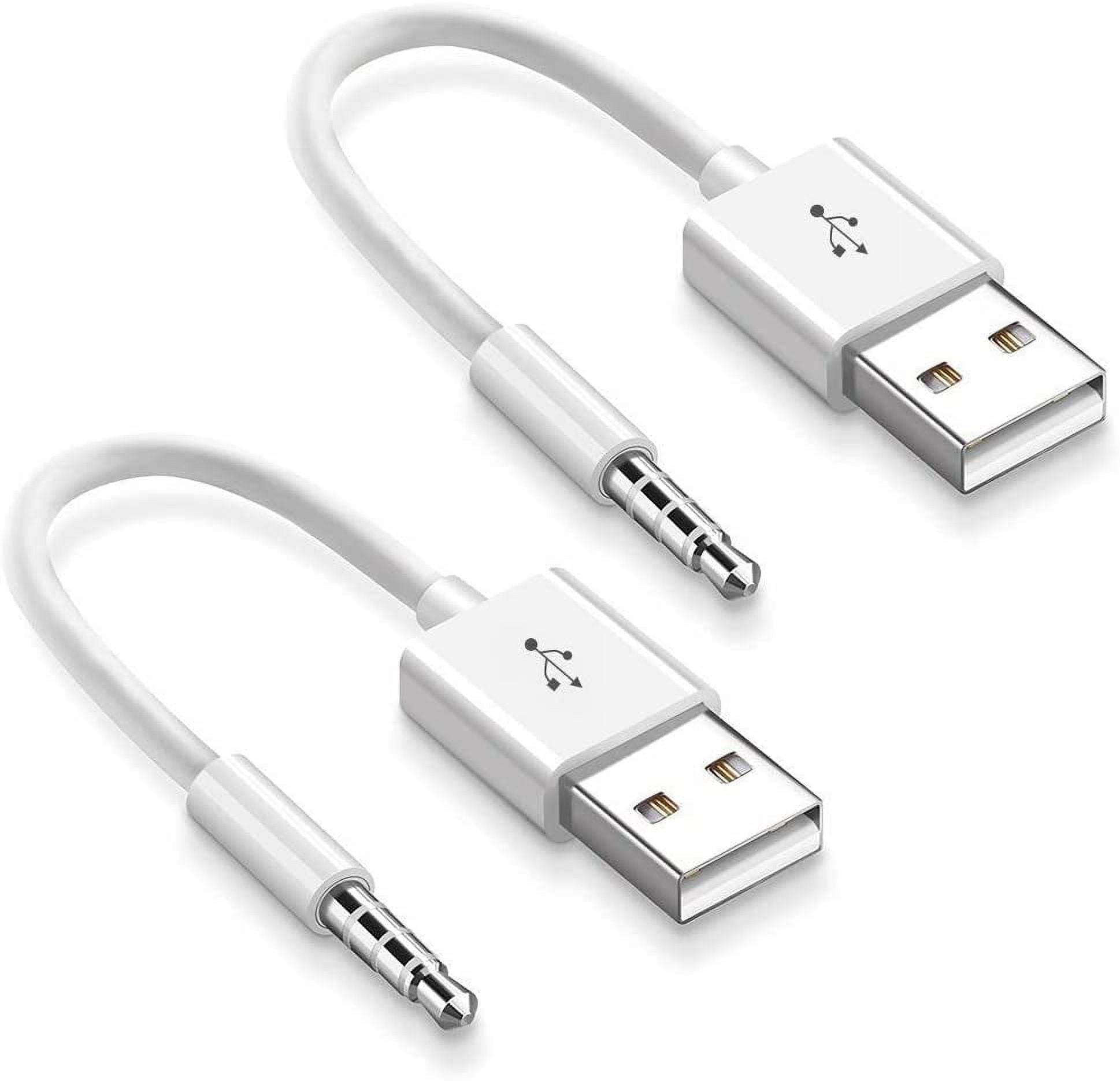 ACE Pod Shuffle Cable, 2Pack USB Data Sync Cable Cord 3.5mm Male AUX ...