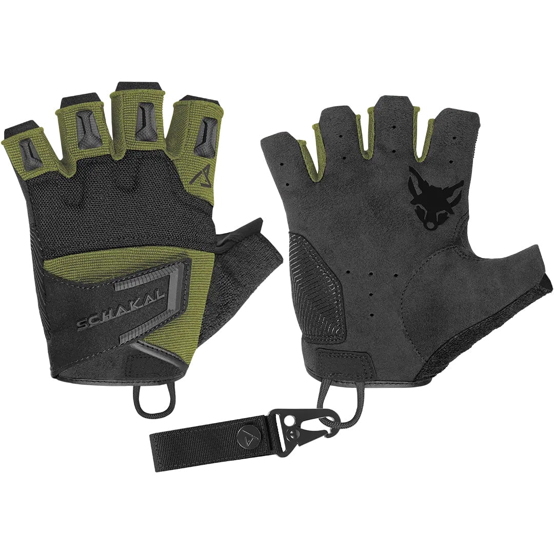 ACE Schakal Outdoor Fingerless Gloves – Shooting Gloves with Padded ...