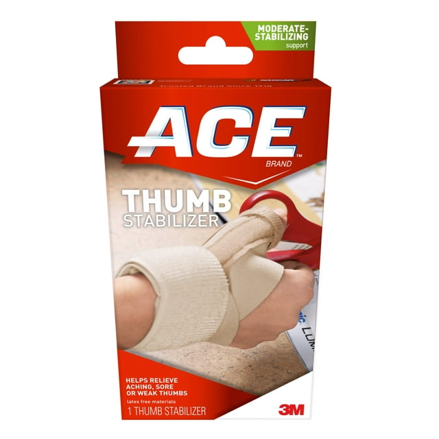 ACE Thumb Stabilizer, Small/Medium, Beige, 1/pack HSA/FSA Eligible ...