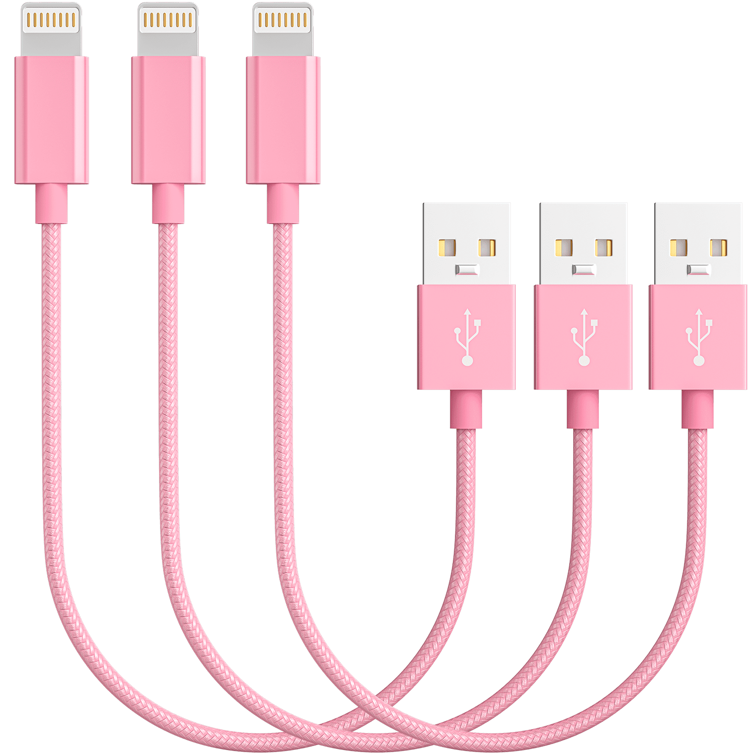 ACE USB Fast Charging Cable Cords [Mfi Certified] 3 Pack Data Cables ...