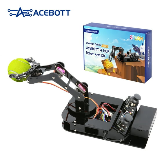 ACEBOTT 4 DOF ESP32 Programmable Robotic Arm Kit, Robotics Kit App ...