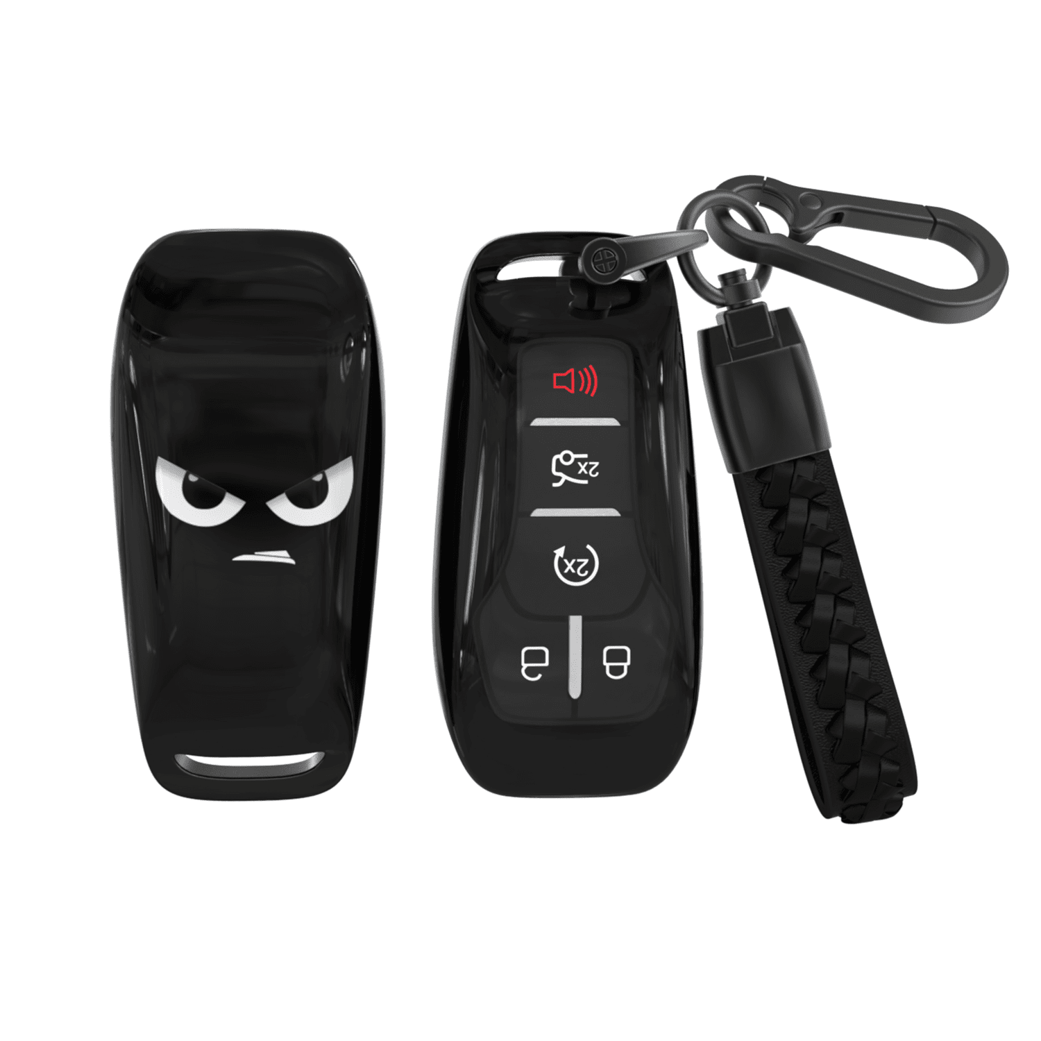 ACEBOY for Ford Key Fob Cover,TPU Protective Case with Leather Keychain ...