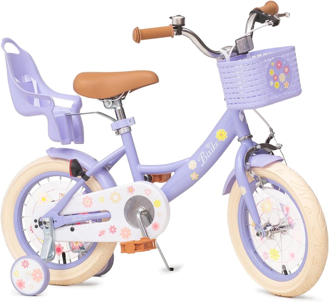 ACEGER 16 Inch Girls Bike with Basket, Training Wheels, and Doll Seat ...