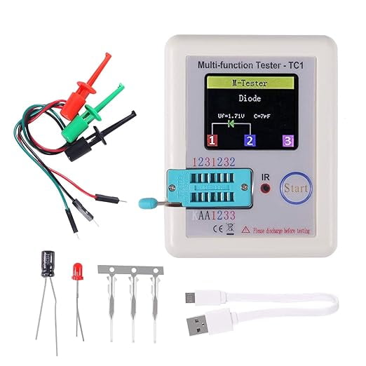 ACEIRMC LCR-TC1 Multi-Function Tester Colorful Display Pocketable ...