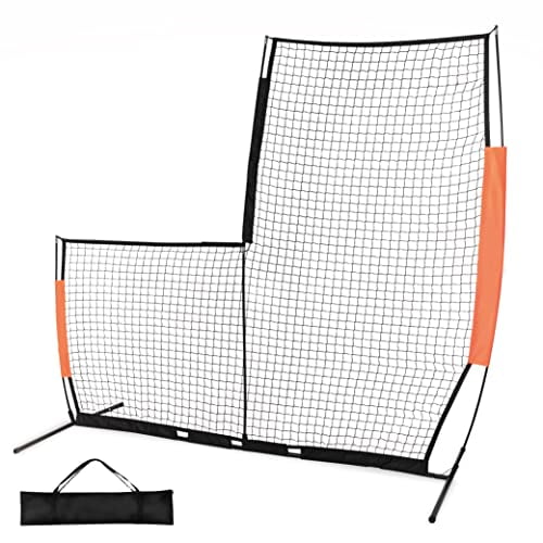ACELETIQS Flexible L Screen Baseball Portable Baseball Net for Hardball ...