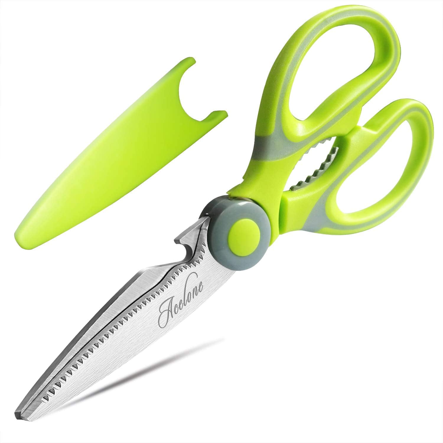 ACELONE Kitchen Shears,Premium Heavy Duty Shears Ultra Sharp Stainless ...