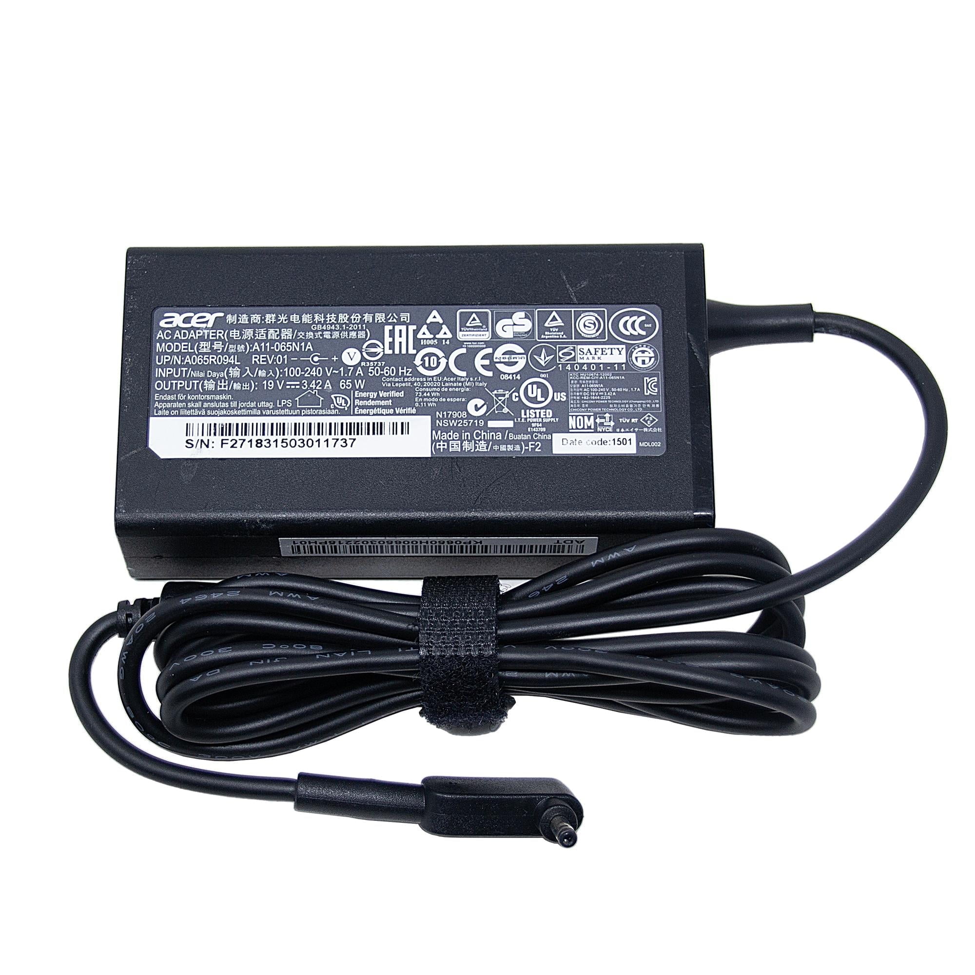 ACER 19V 3.42A 65W Tiny-Tip Laptop Charger Power Cord for Aspire ...