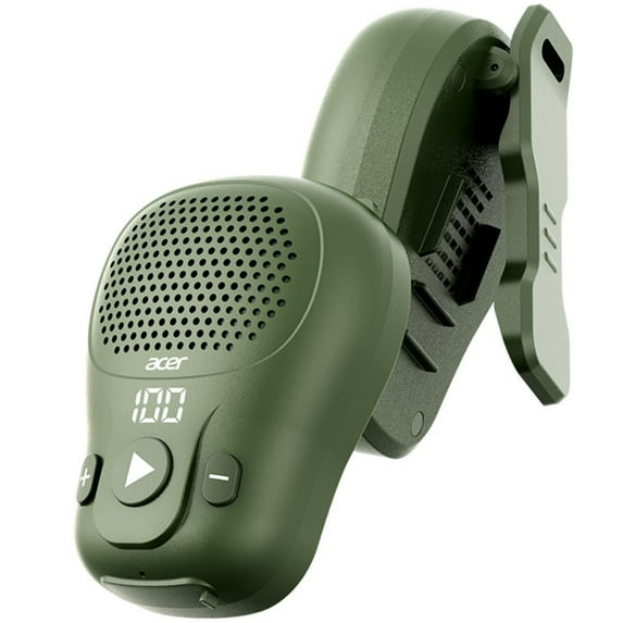 ACER Wearable Bluetooth Speaker, Mini Clip-On Wireless Water-Resistant ...