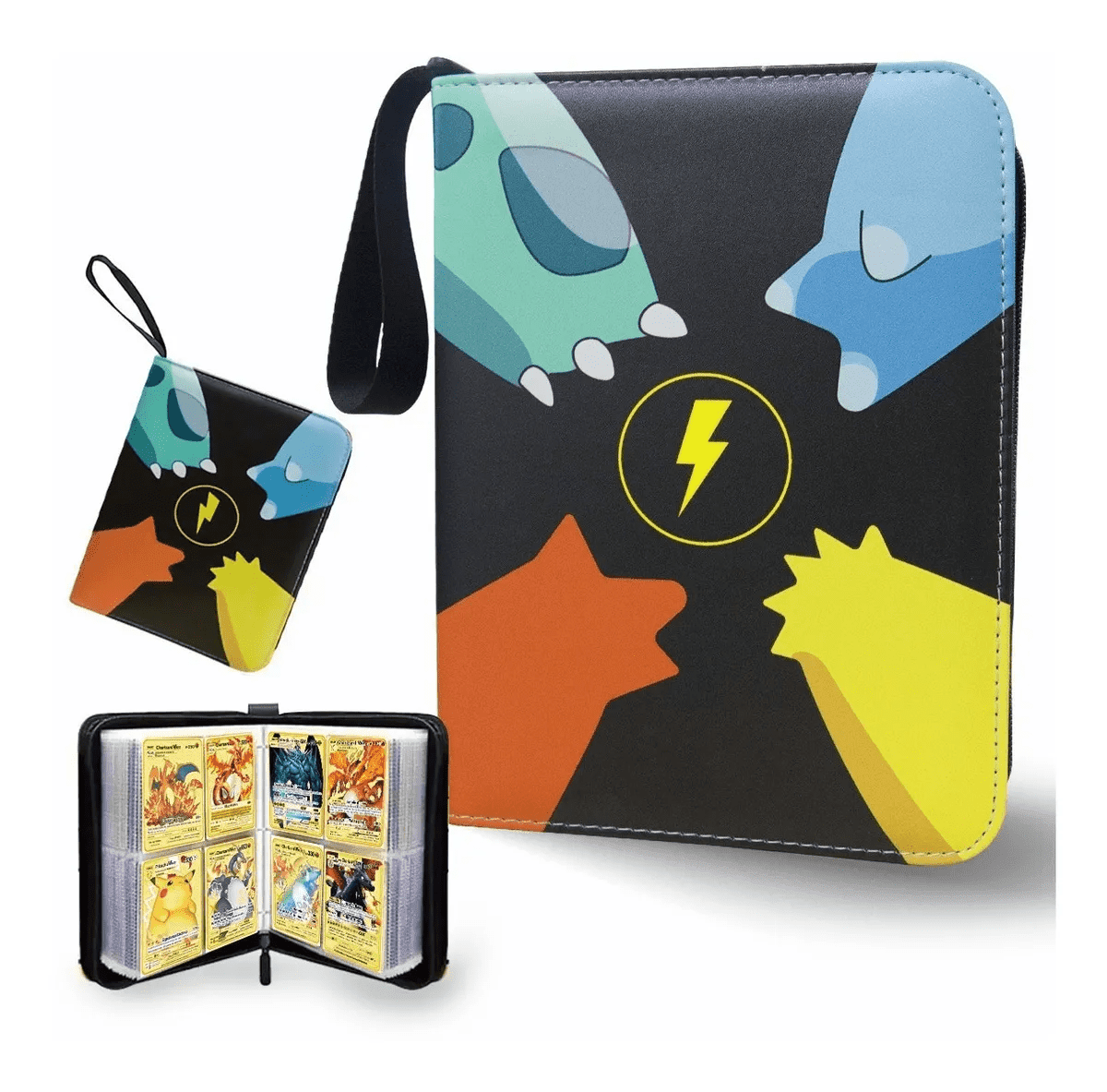 Trading Card Binder with 400 Side Loading Pockets,4 Pocket Trading Card ...