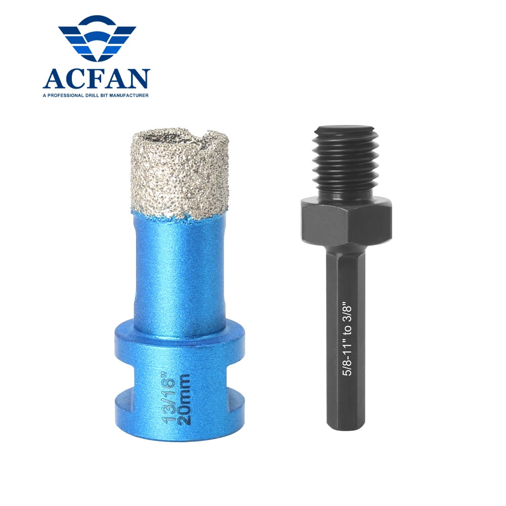 ACFAN 5/8-11" Thread Dry Vacuum Brazed Diamond Drilling Bit 3/4 Inch ...