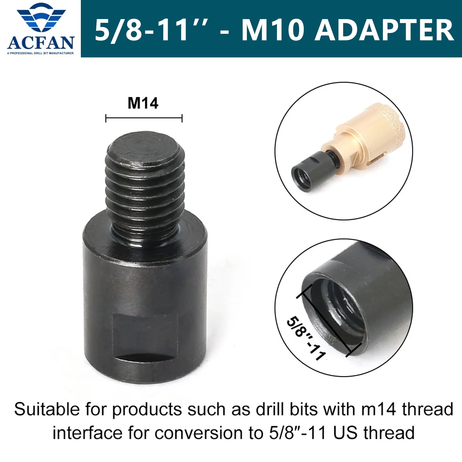 ACFAN Angle Grinder Converter Adapter, Converter Screw Rod Thread ...