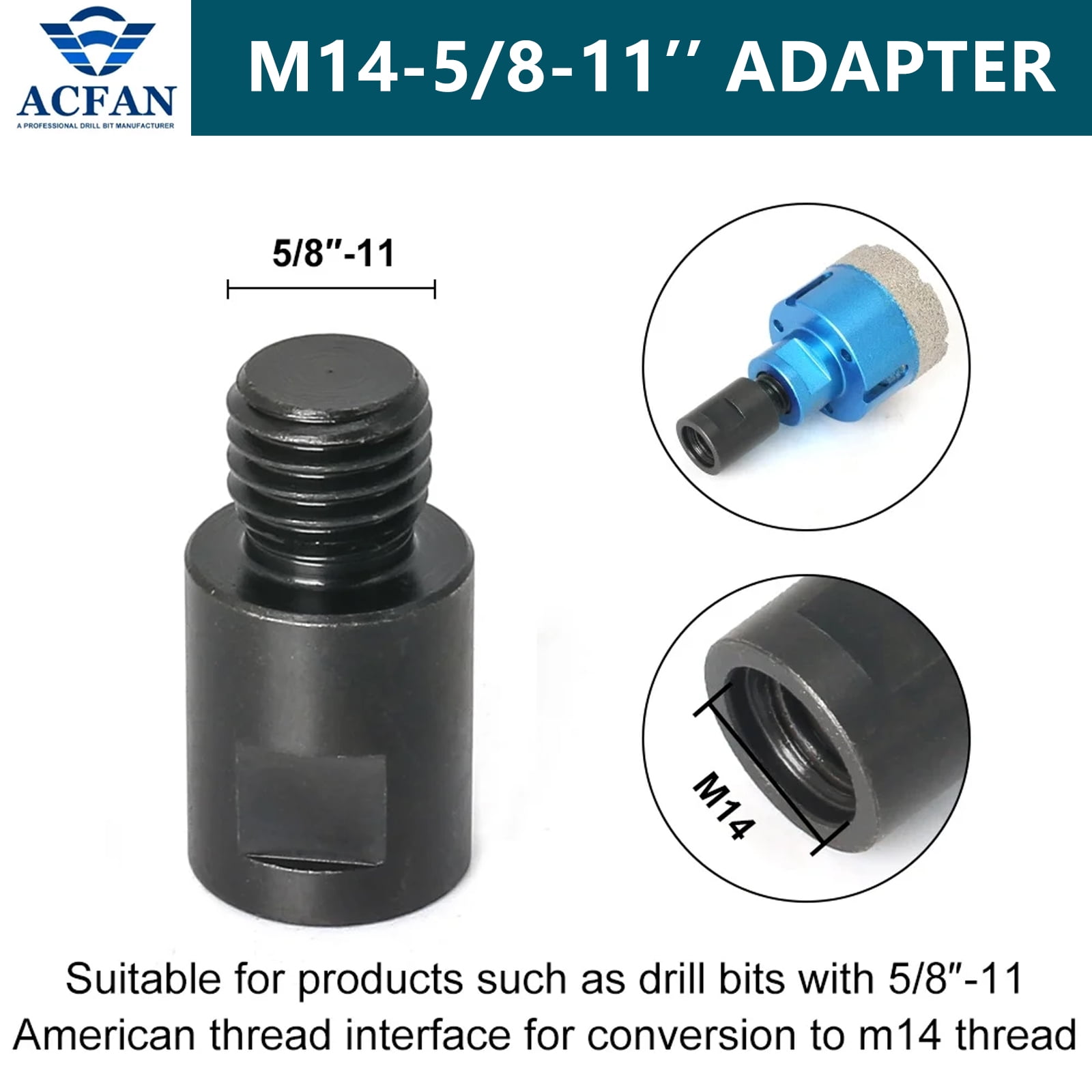 ACFAN Angle Grinder Converter Adapter, Converter Screw Rod Thread ...