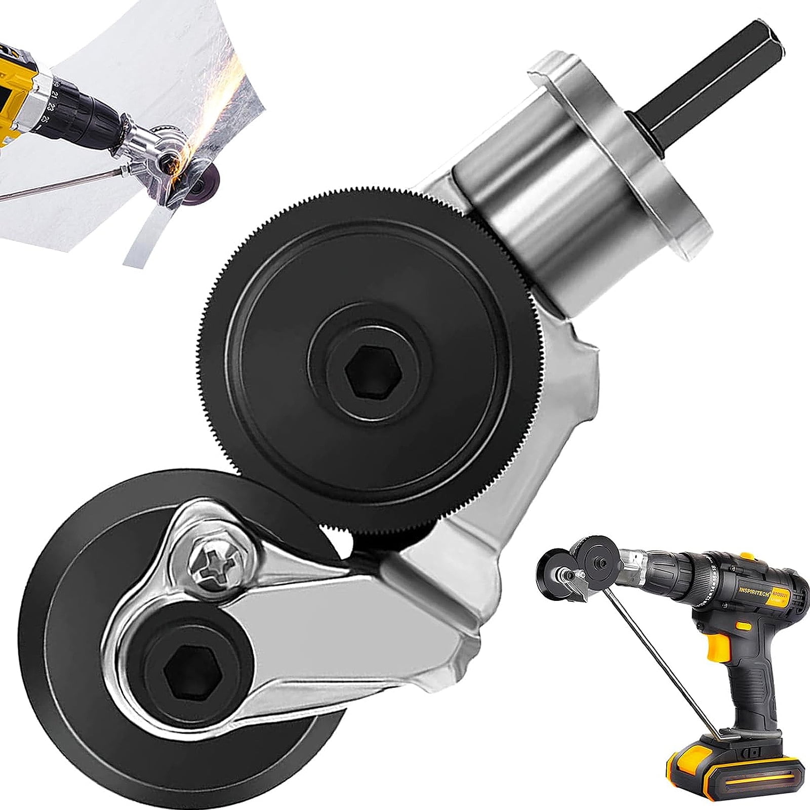 ACFAN Electric Drill Plate Cutter, Metal Sheet Shear for Iron, Steel ...