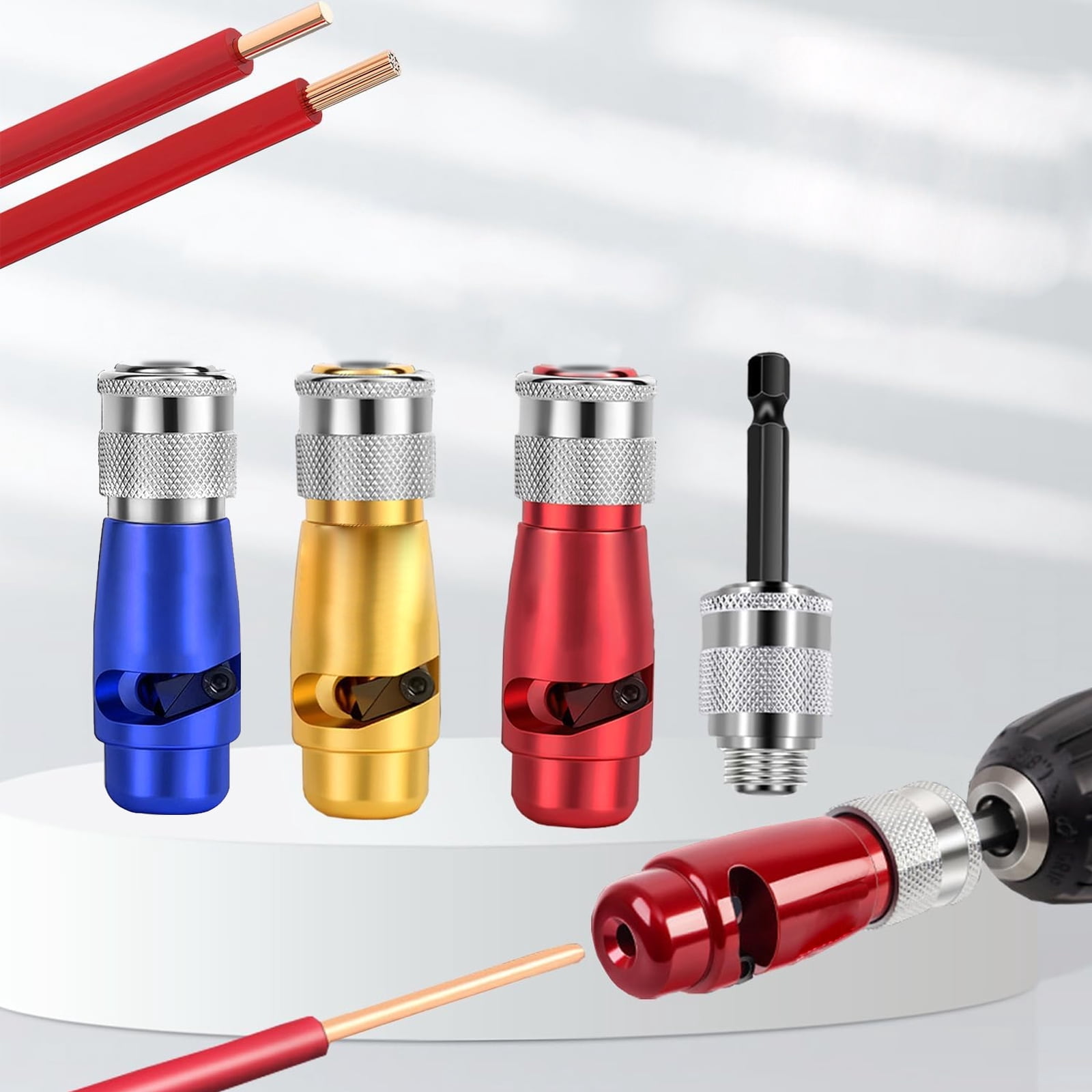 ACFAN Wire Stripper for Drill,4 in 1 Wire Stripping and Twisting Tool ...
