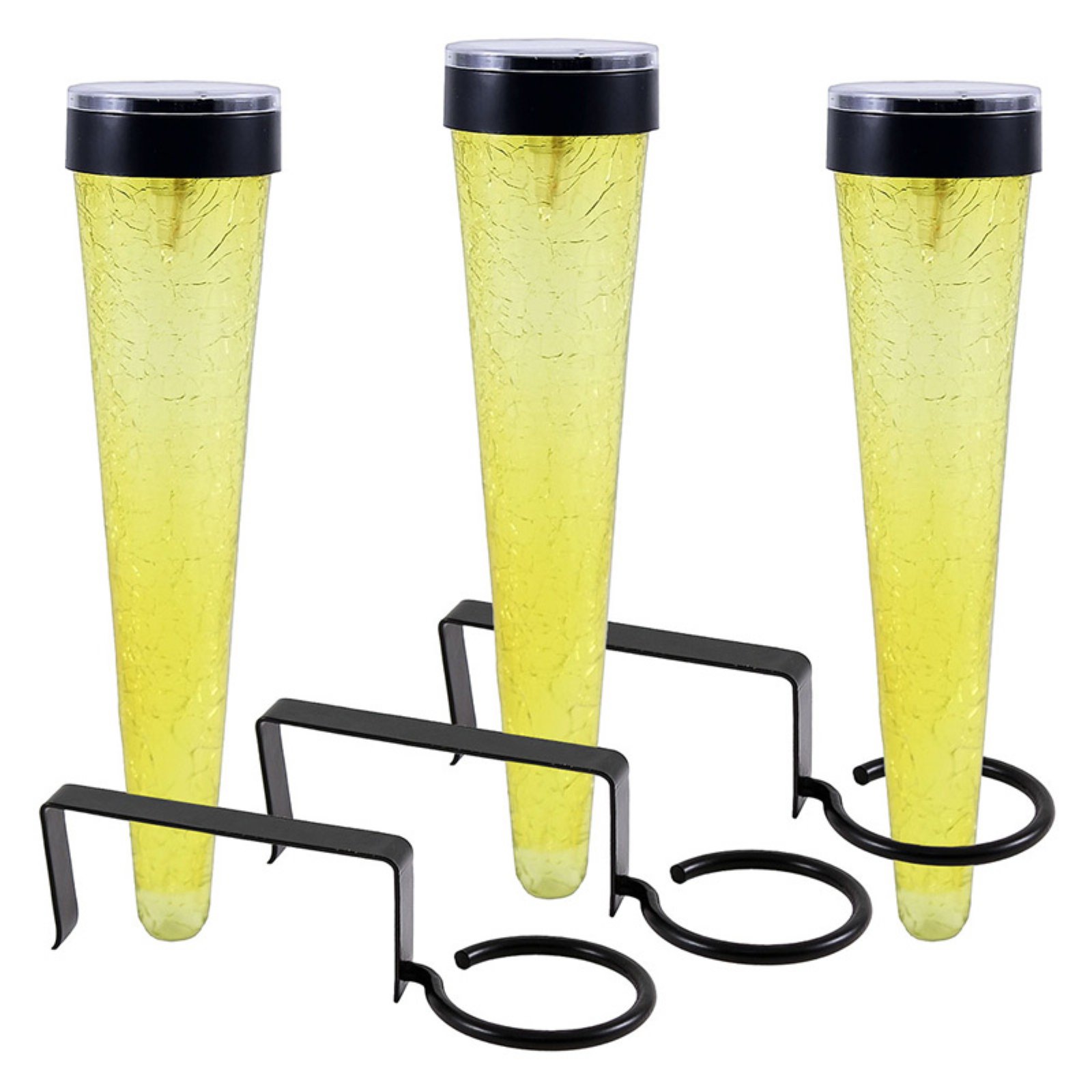 ACHLA Designs Solar Sparkle Lighting Cones - Set of 3 - Walmart.com